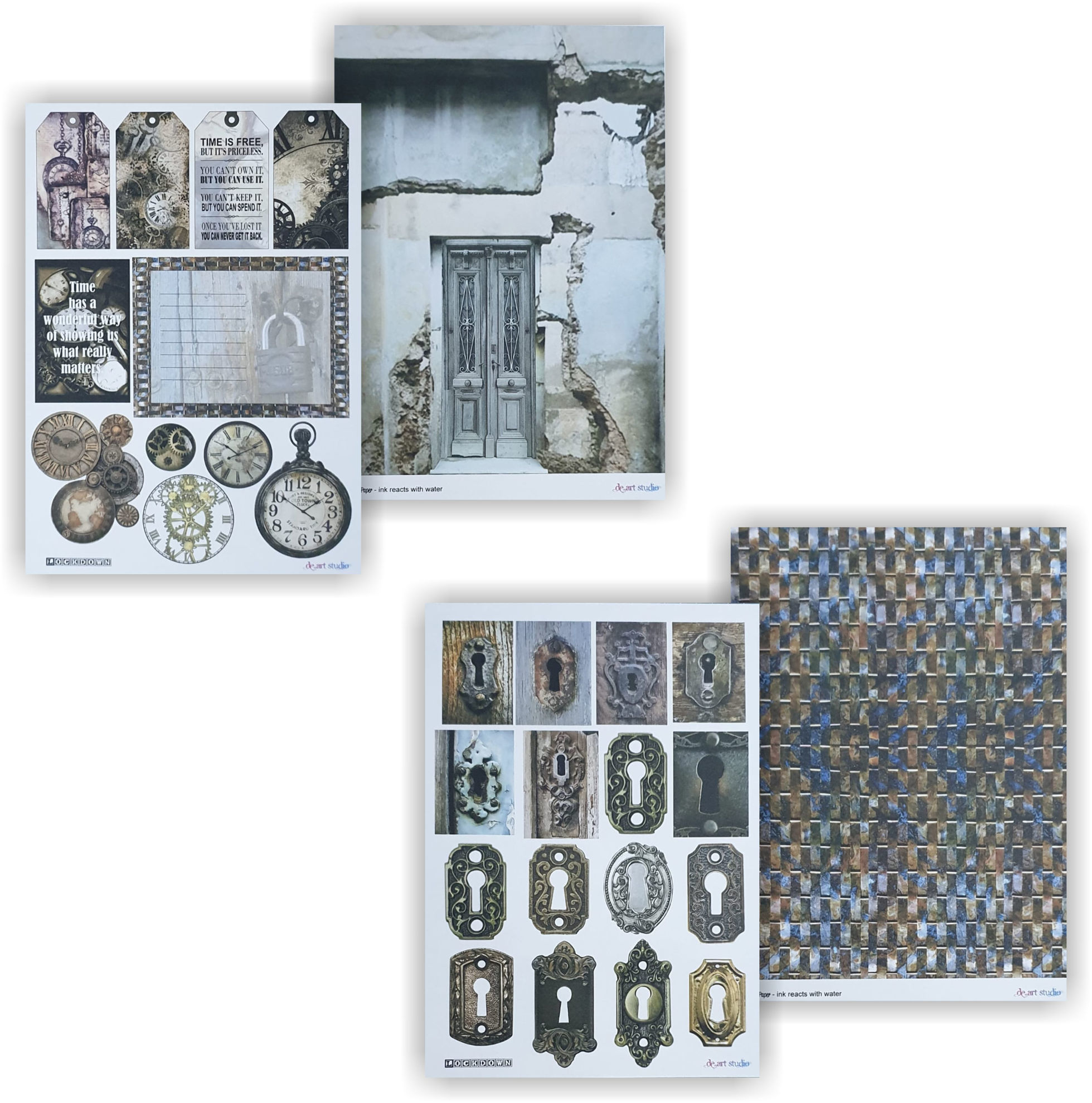 De Art Studio - Lockdown A4 Fuzzy Cut Paper Pack