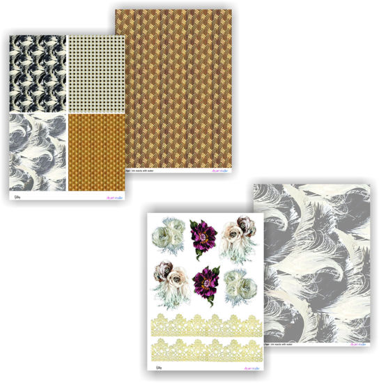 De Art Studio - Gatsby A4 Fuzzy Cut Paper Pack