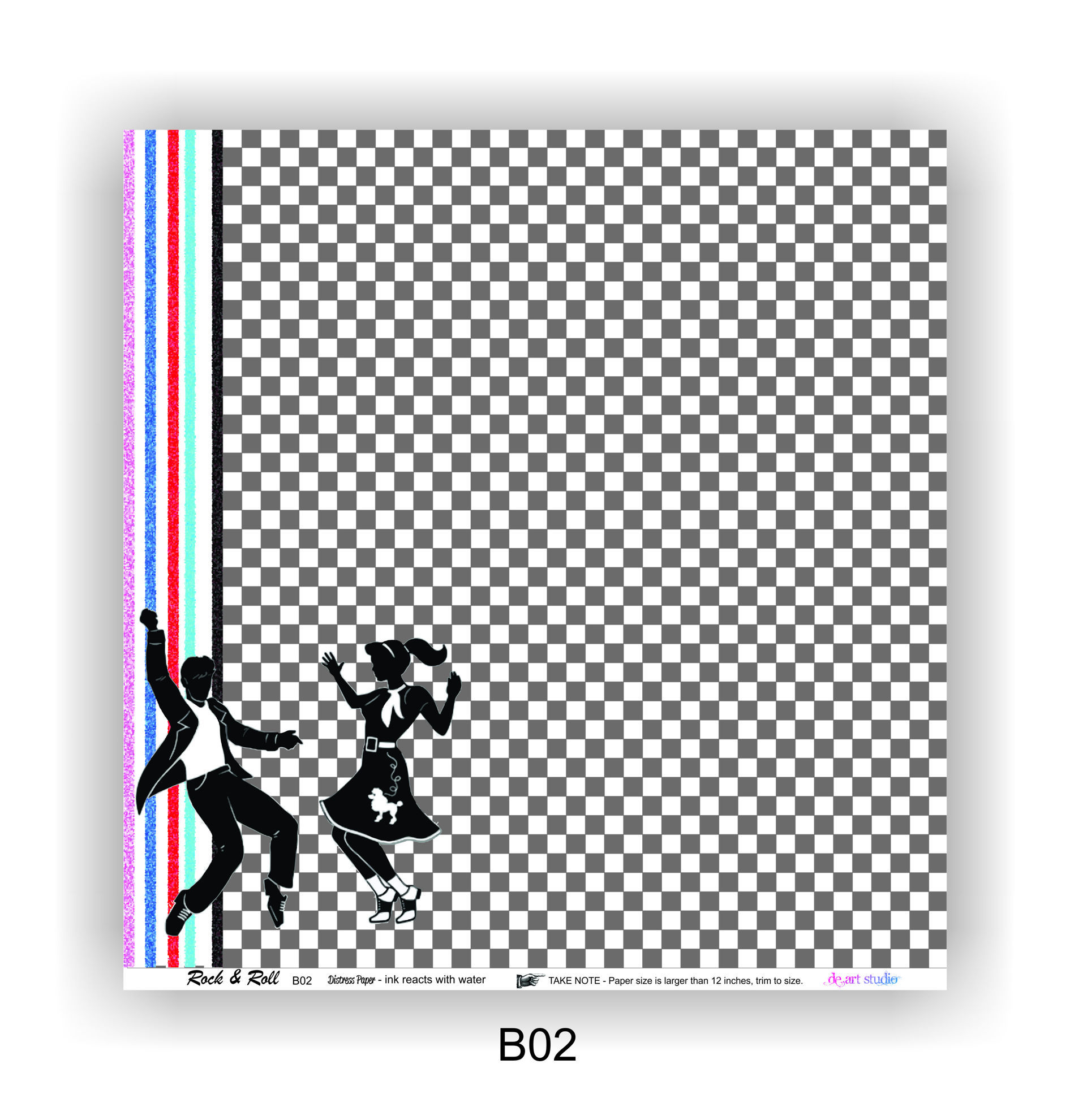 De Art Studio - Rock'n Roll Paper Pack