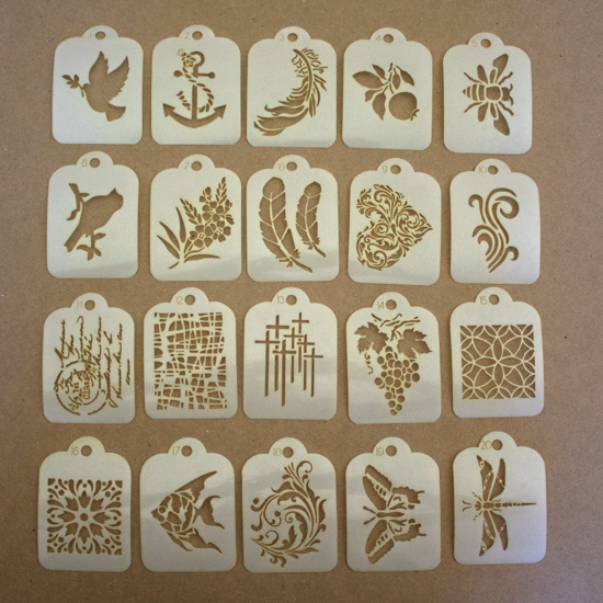 De Art Studio - Mini Stencil Set 1