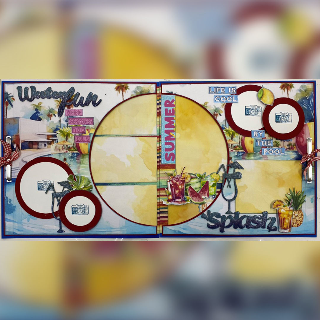 De Art Studio - Pool Party Double Page Scrapbooking Kit - Michelle Van Wyk