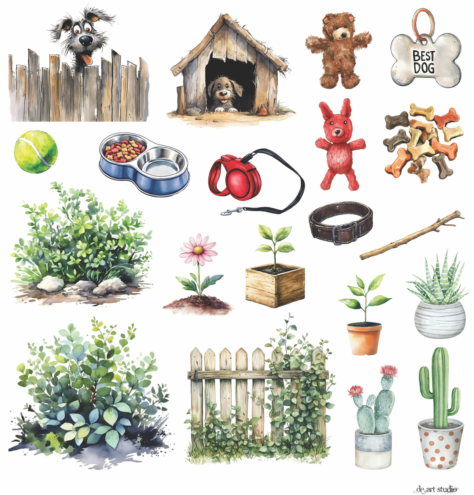De Art Studio - Friends Fur-ever Cutout Sheets (2 Cut out Sheets)